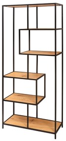 Designový regál Maille 185 x 77 cm divoký dub
