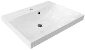 Mereo Opto koupelnová skříňka s umyvadlem z litého mramoru 61 cm černá CN940M