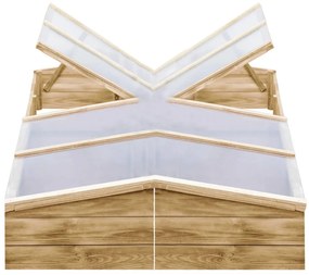 Pařeniště 2 ks impregnovaná borovice 200 x 50 x 35 cm 3055328