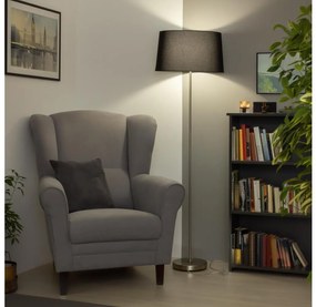 Brilagi - LED Stojací lampa CERIA 1xE27/40W/230V pr. 45 cm černá/matný chrom