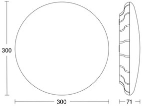 Steinel 081072 - LED Stropní svítidlo se senzorem RS PRO S10 SC 9,1W/230V 4000K