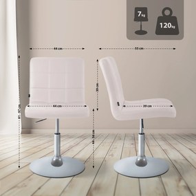 Židle Ricky umělá kůže – bílá