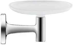 Duravit Starck T - Mýdlenka s držákem, chrom/mléčné sklo 0099331000