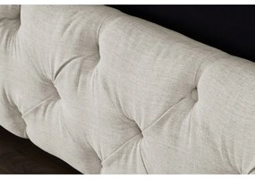Massive home | Postel PARIS CHESTERFIELD 180x200cm lněná látka béžová