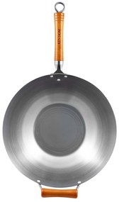 Ken Hom wok pánev Excellence z uhlíkové oceli, vypalovací, 36 cm, KH436003