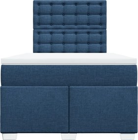 Box spring postel s matrací černá 120x190 cm textil 3292747