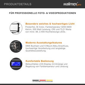 LED světlo Walimex pro – 100 W (1021419)