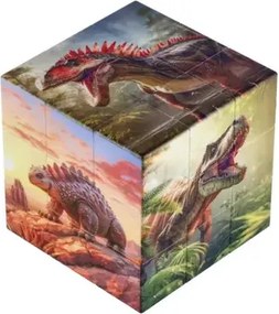 TEDDIES Hlavolam kostka 3x3 dinosaurus / Plast / Ve fólii / 6x6x6 cm /