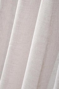 Dekorační záclona s kroužky režného vzhledu PALOMA natural 140x260 cm (cena za 1 kus) France