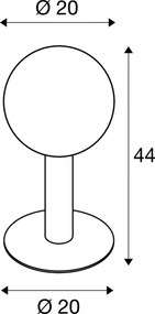 LA 1002000 GLOO PURE 44 Pole, venkovní stojací svítidlo, E27, antracit, IP44 - BIG WHITE (SLV)