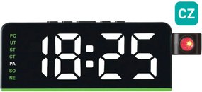 JVD Digitální budík do sítě s češtinou a projektorem času JVD SB115.1