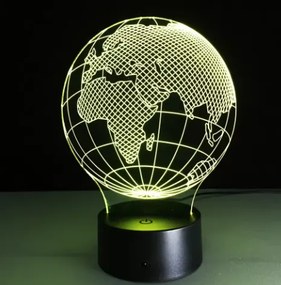 Madrid Magnificence Globe - LED lampa - 7 různých barev - USB - P108