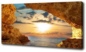 Wallmuralia Foto obraz na plátně Jeskyně nad mořem 100x50