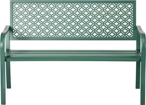 Outsunny Zahradní lavice HOMCOM s nosností 280 kg, tmavě zelená, 127x63x83 cm, odolná proti povětrnostním vlivům a stabilní, ideální na terasu a zahr…