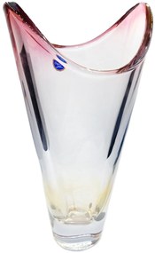 Crystalite Bohemia váza skleněná Kyoto barevná 33 cm
