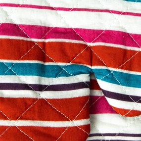 TextilCentrum.cz Kuchyňská chňapka bavlna / teflon HOME POINT, červený proužek , 27x17cm, 2ks (pravá, levá)