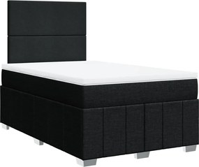 Box spring postel s matrací černá 120x190 cm textil 3291602