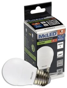 LED žárovka E27 McLED G45 4,8W (40W) neutrální bílá (4000K) ML-324.034.87.0