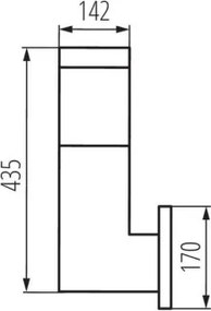 Svítidlo Kanlux INVO OP EL-53-L-GR E27 IP54 grafit 29170