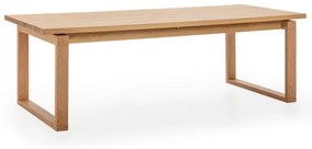 Jídelní stůl s deskou v dubovém dekoru 100x220 cm Rina – Marckeric