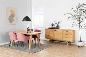 ACTONA GROUP Jídelní židle BROOKE růžová z látky Vic 0000086237
