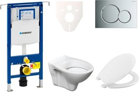Cenově zvýhodněný závěsný WC set Geberit do lehkých stěn / předstěnová montáž + WC Ceramia S-Line Pro 111.355.00.5NR2