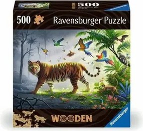 Ravensburger Dřevěné puzzle Tygr v džungli / 500 dílků / od 14 let