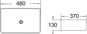 Keramické umyvadlo MAXMAX MEXEN CATIA - bílé, 21314800