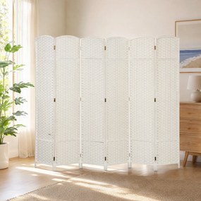 HOMCOM 6-panelový rozdělovač místností 240x170 cm skládací dělicí stěna pro obývací pokoj, ložnici a kancelář