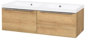 Mereo Mereo, Mailo, koupelnová skříňka s umyvadlem z litého mramoru 121 cm, chrom madlo, CN528M