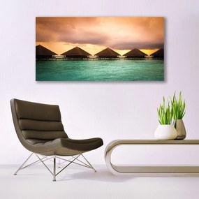 akrylový obraz Moře Architektura 120x60 cm