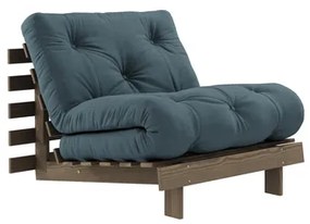 sofa ROOT by Karup - 90*200 cm carob (hnědá) + futon petrol blue 757