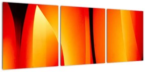 Oranžový abstraktní obraz
