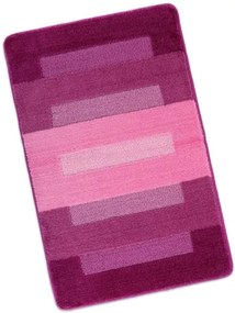 Bellatex koupelnová předložka BANY 60x100 cm Obdélník Růžová,Vínová