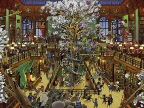 HEYE Puzzle Knihovna / 1500 dílků / 80 × 60 cm
