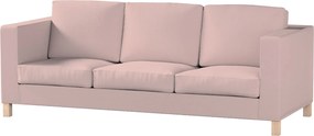 Potah na pohovku IKEA  Karlanda 3-místná nerozkládací, krátký barva růžová látka pletený vzor