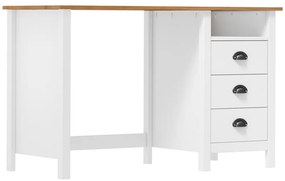 Psací stůl Hill 3 zásuvky 120 x 50 x 74 cm masivní borové dřevo 288998