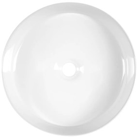 Sapho Fiastra umyvadlo na desku 40 cm bez otvoru pro baterii bez přepadu keramické bílá FT801