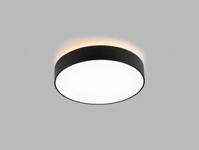 Stmívatelné stropní LED svítidlo RINGO s aura efektem - černá, 34+6 W, 3100 lm, 350 mm, DALI