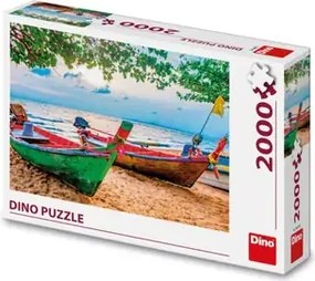 DINO Puzzle rybářské loďky / 2000 dílků / od 15 let