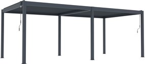 Bioklimatická pergola G21 Austin Premium 6x3 m, antracitová hliníková