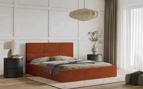 Postel TIVOLI 120x200 měděná s úložným prostorem