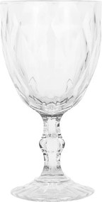 Transparentní sklenička na víno Diamond - Ø 9*17 cm / 250 ml