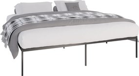 Kovová postel Fargo 200x200x42 cm – černá