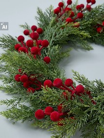 Sinsay - Vánoční dekorativní věnec s vánočním stromkem - vícebarevná
