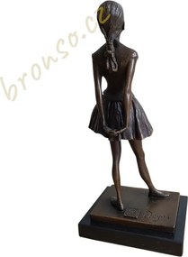 Malá tanečnice Degas – Bronzová soška – Tanečnice na mramorovém podstavci