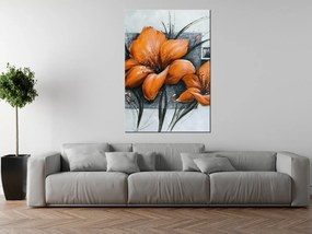 Gario Ručně malovaný obraz Nádherné oranžové Vlčí máky Rozměry: 120 x 80 cm