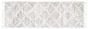 Kusový koberec shaggy Atika světle šedý atyp 70x200cm