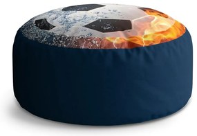 Taburet Circle fotbalový míč, tmavě modrá