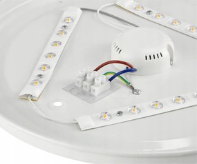 BERGE Přisazený LED stropní panel 12W 860lm Kulatý černý NW